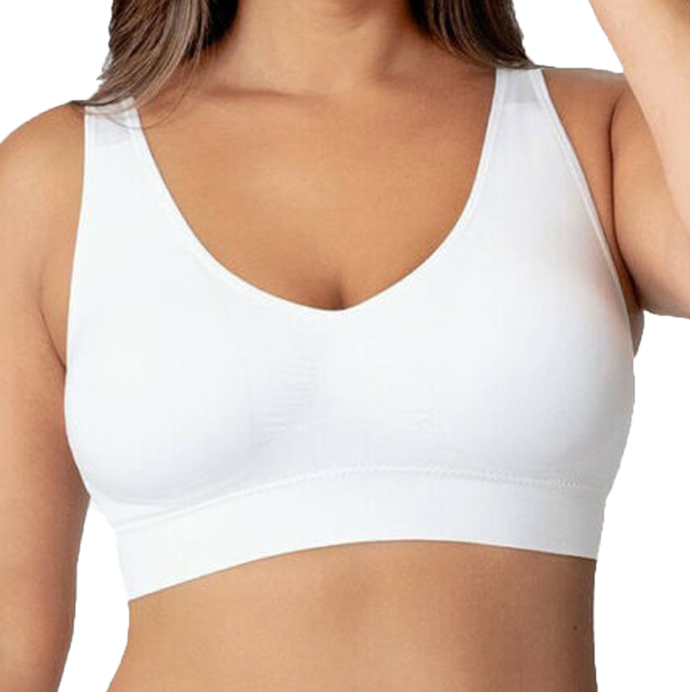 Ladies Bhs Seam Free Shaper Pull On Comfort Bra Non Wired Size Removable Pads Ebay